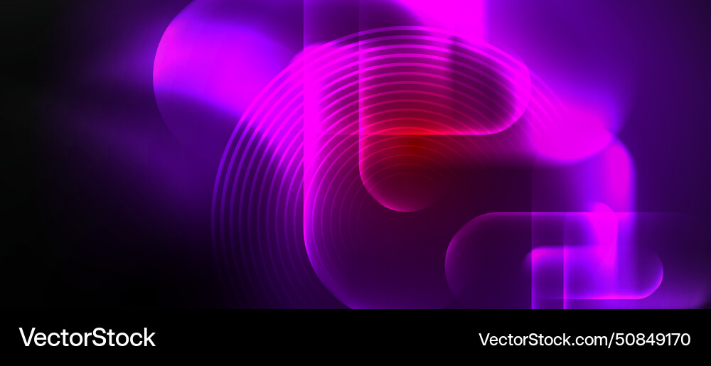 Neon magic light design Royalty Free Vector Image