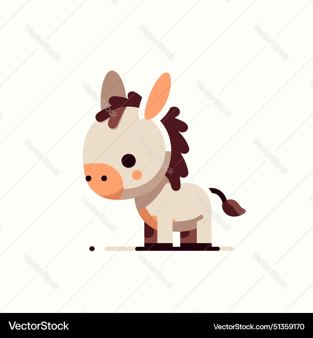 Simple donkey icon Royalty Free Vector Image - VectorStock