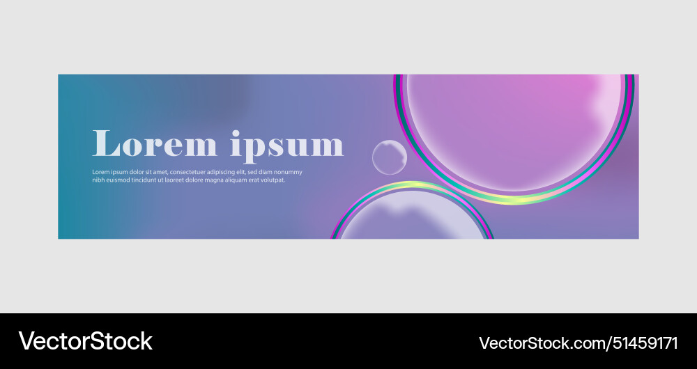 Abstract vibrant gradient modern horizontal Vector Image