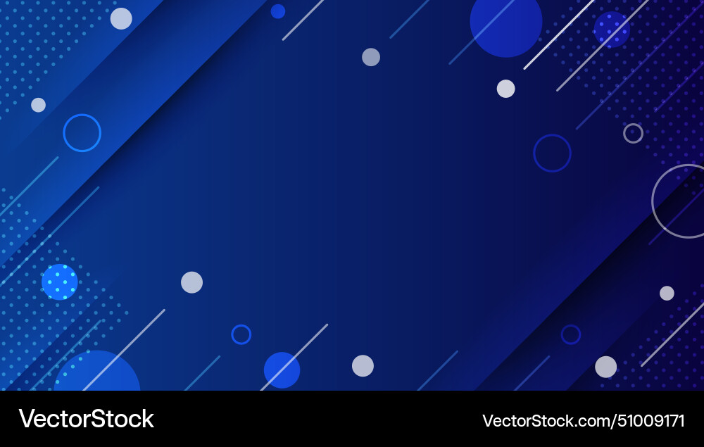 Blue abstract geometric background Royalty Free Vector Image