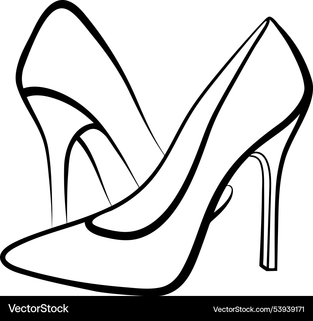 High heels Royalty Free Vector Image - VectorStock