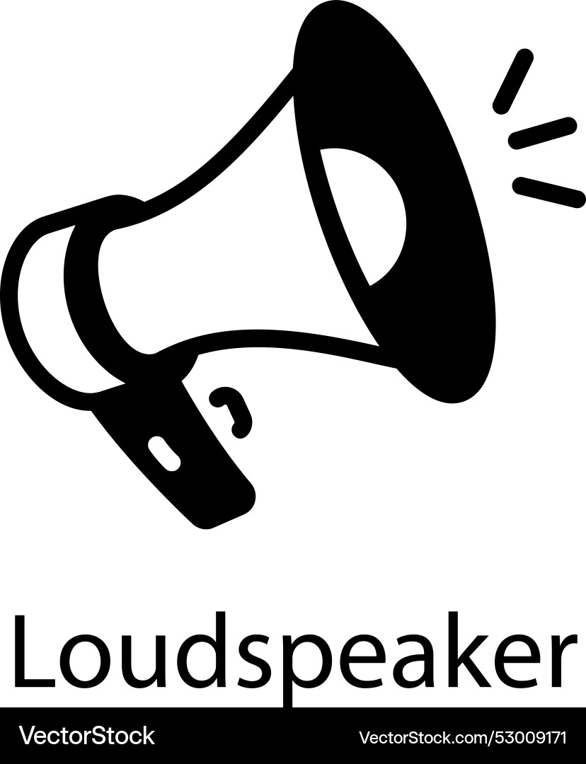 Loudspeaker Royalty Free Vector Image - VectorStock