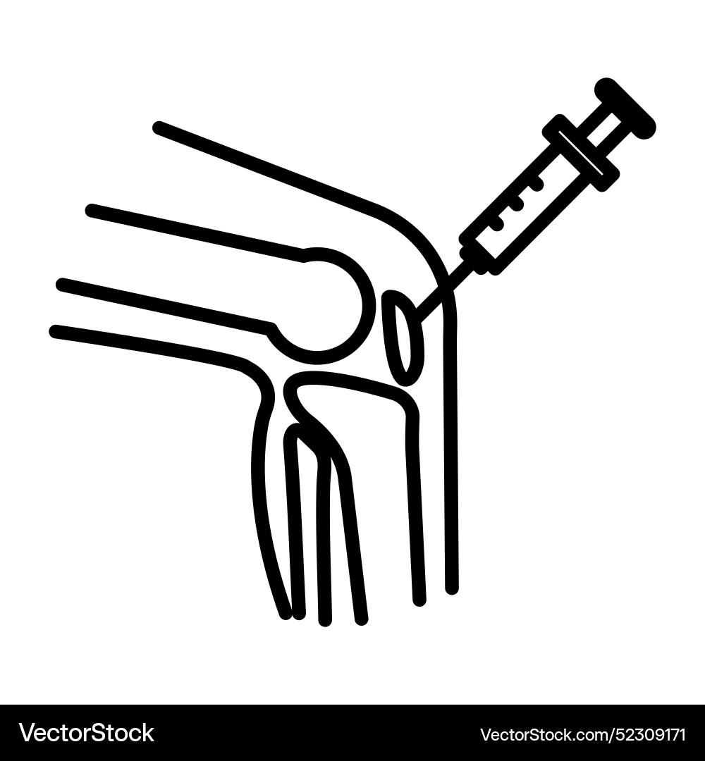 Treatment arthritis icon linear logo mark Vector Image