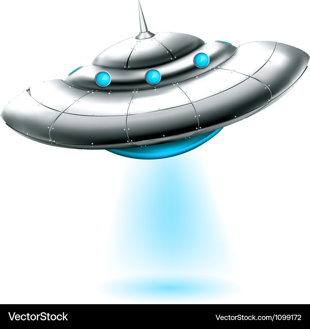 Unidentified flying object Royalty Free Vector Image