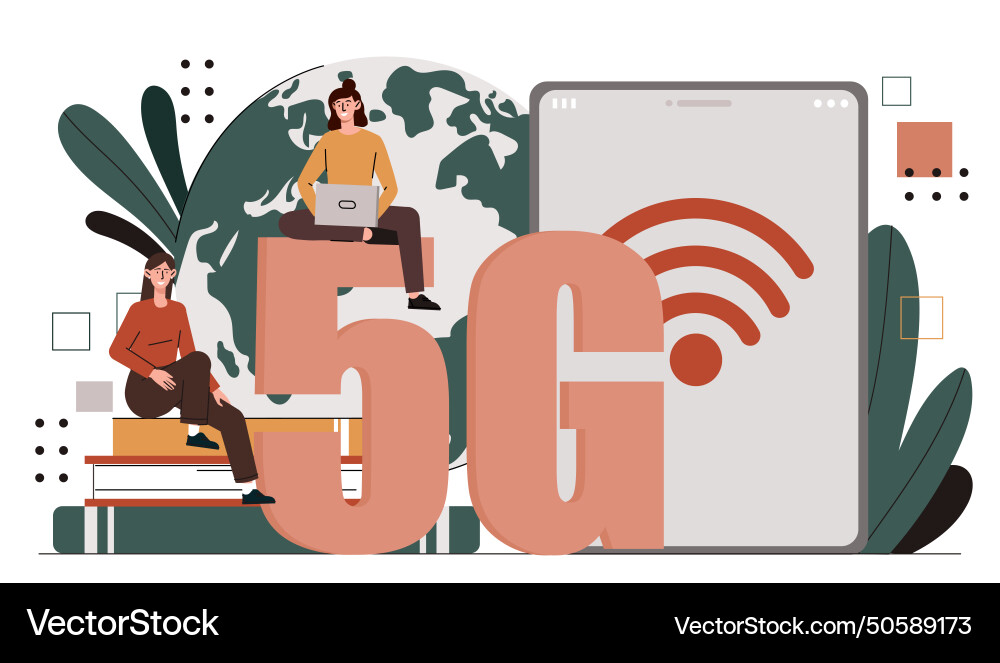 5g internet concept Royalty Free Vector Image - VectorStock