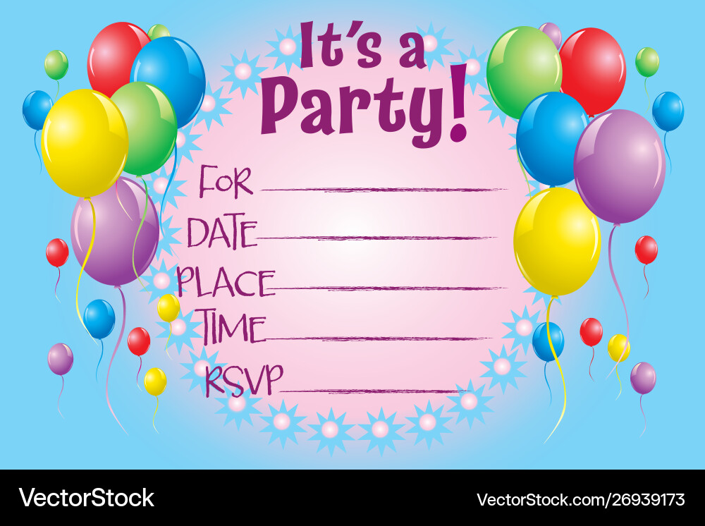 Party Invitation Background