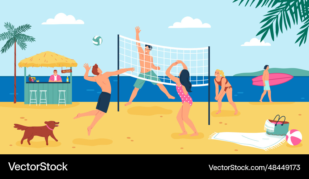 Beach vacation Royalty Free Vector Image - VectorStock