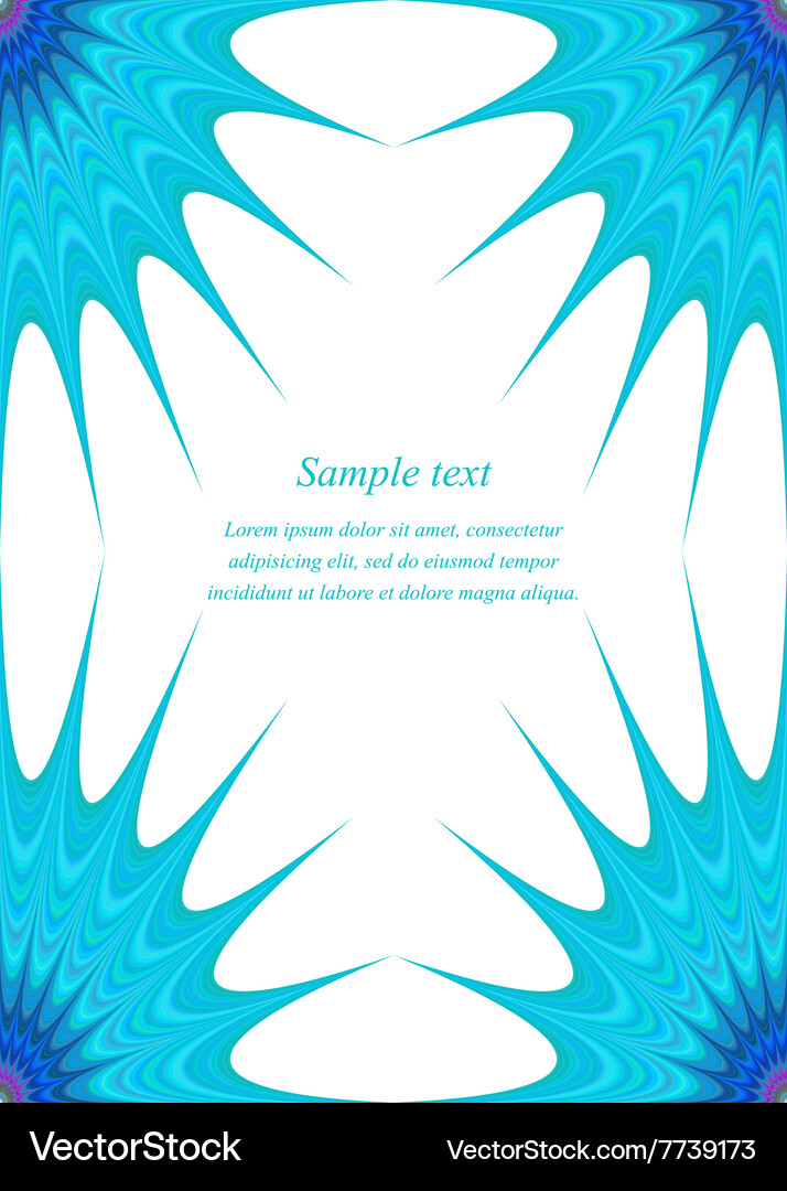 Blue page corner design template Royalty Free Vector Image