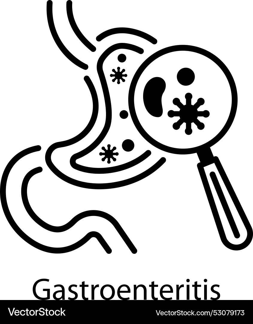 Gastroenteritis Royalty Free Vector Image - VectorStock