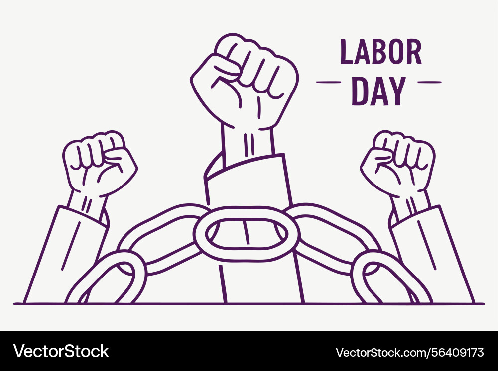 Labor day solidarity Royalty Free Vector Image