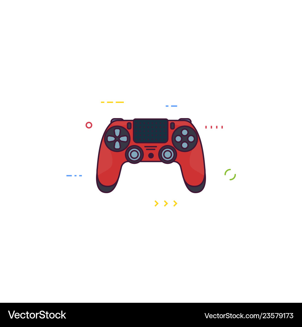 Modern gamepad with touchpad Royalty Free Vector Image