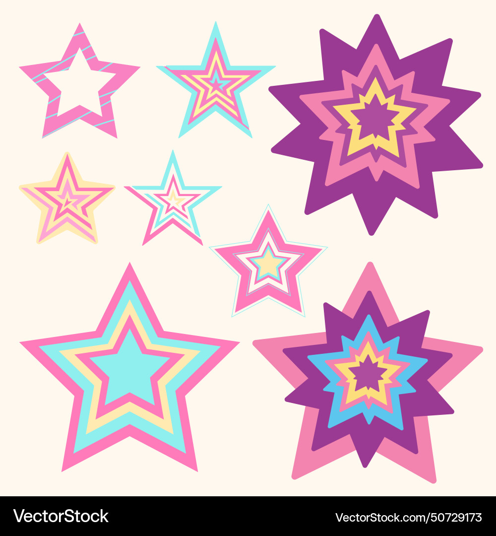 Y2k star Royalty Free Vector Image - VectorStock