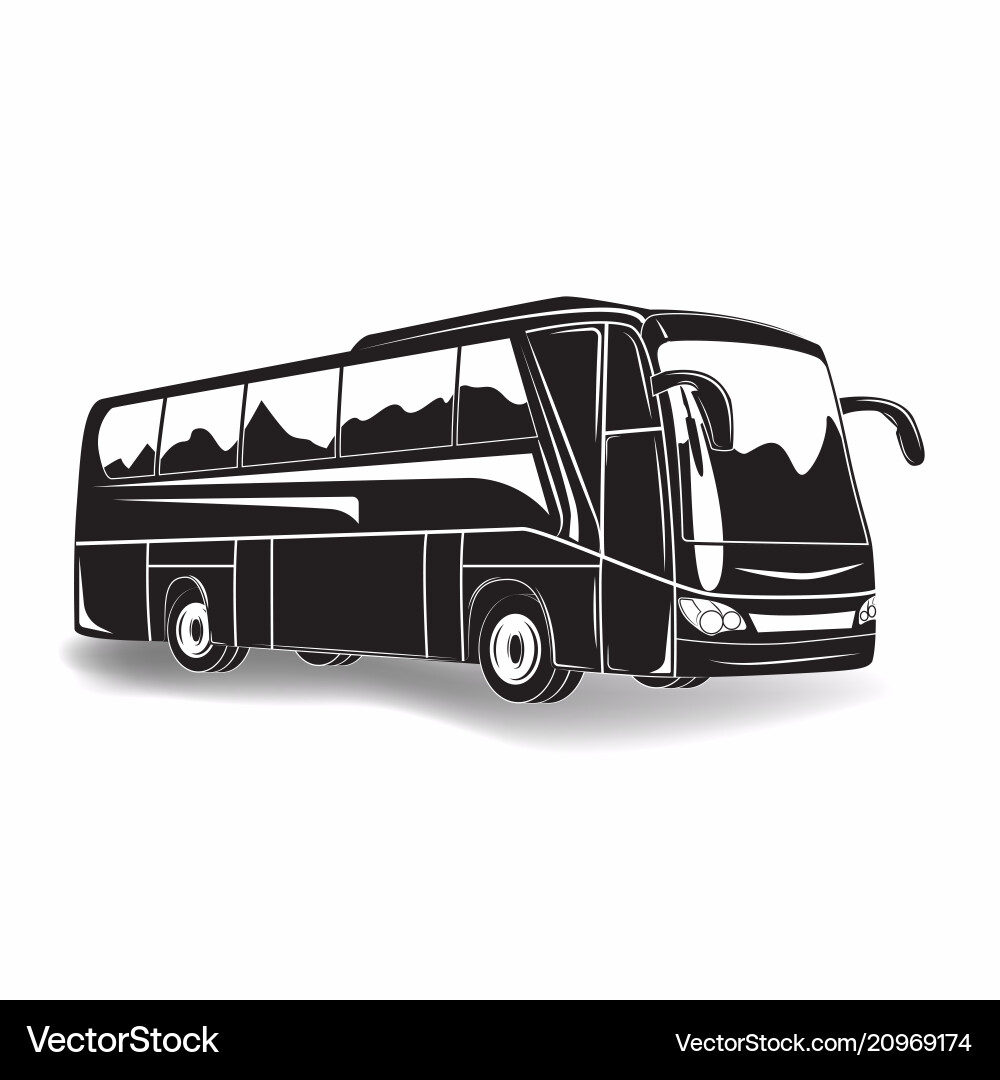 Travel bus icon Royalty Free Vector Image - VectorStock