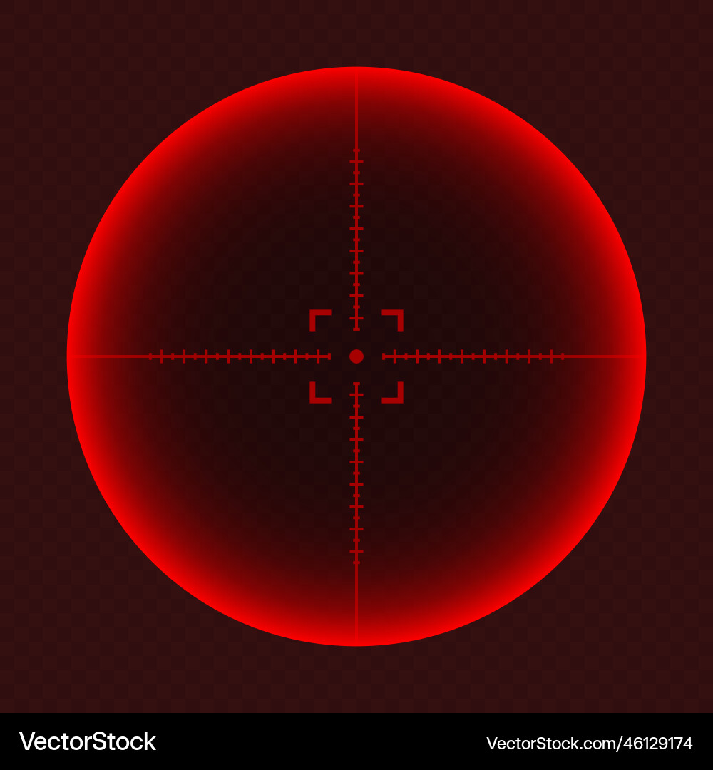 Various weapon thermal infrared sight sniper Vector Image