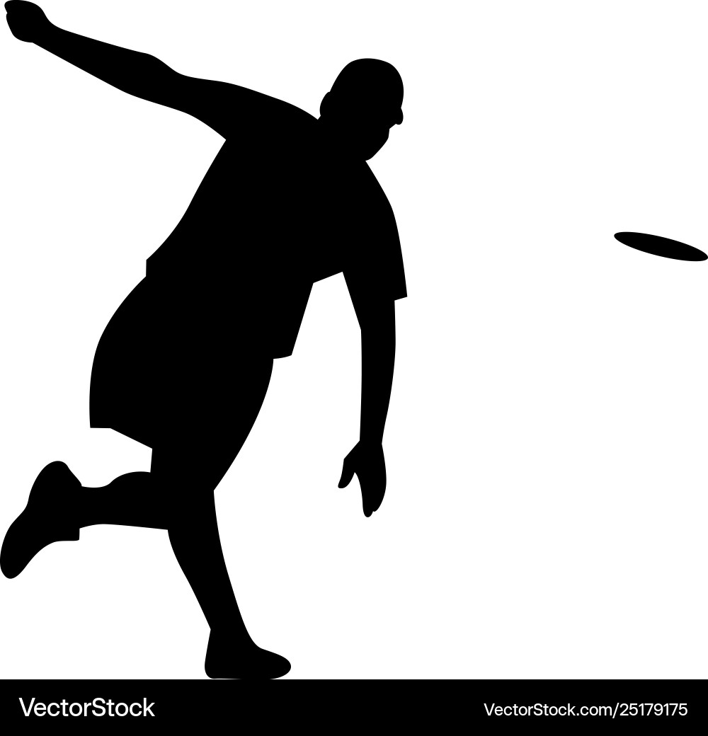 Disc golf frisbee eps Royalty Free Vector Image