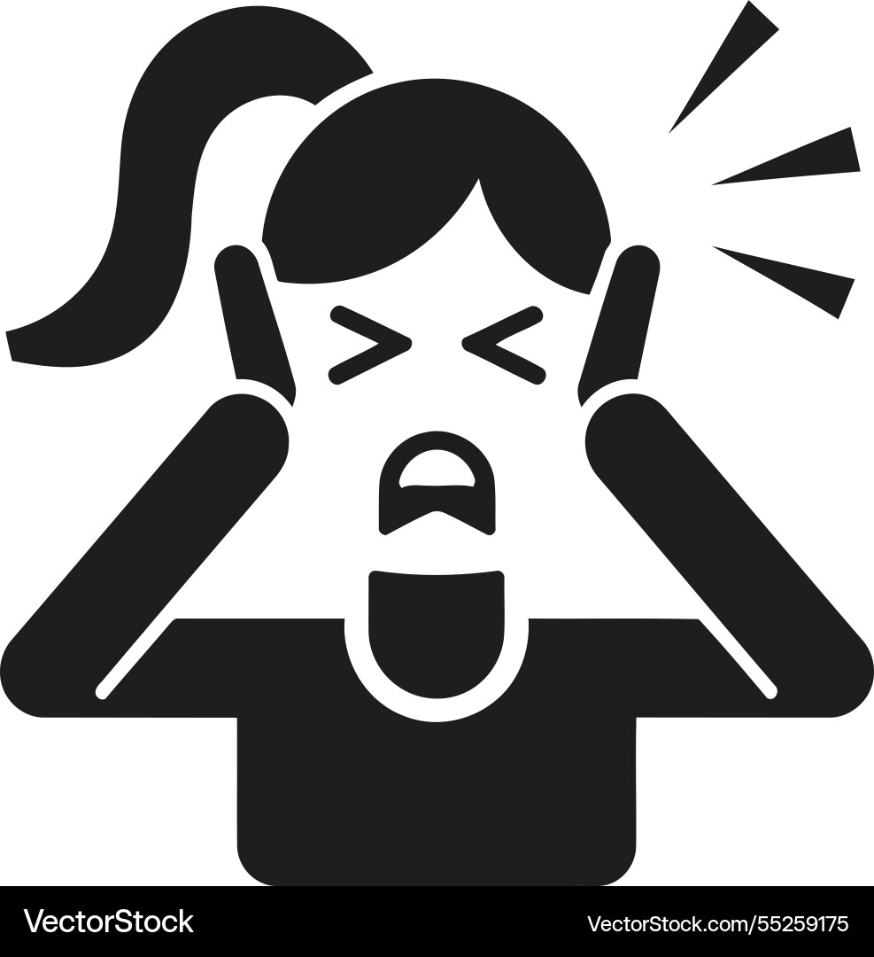 Person overwhelmed icon Royalty Free Vector Image