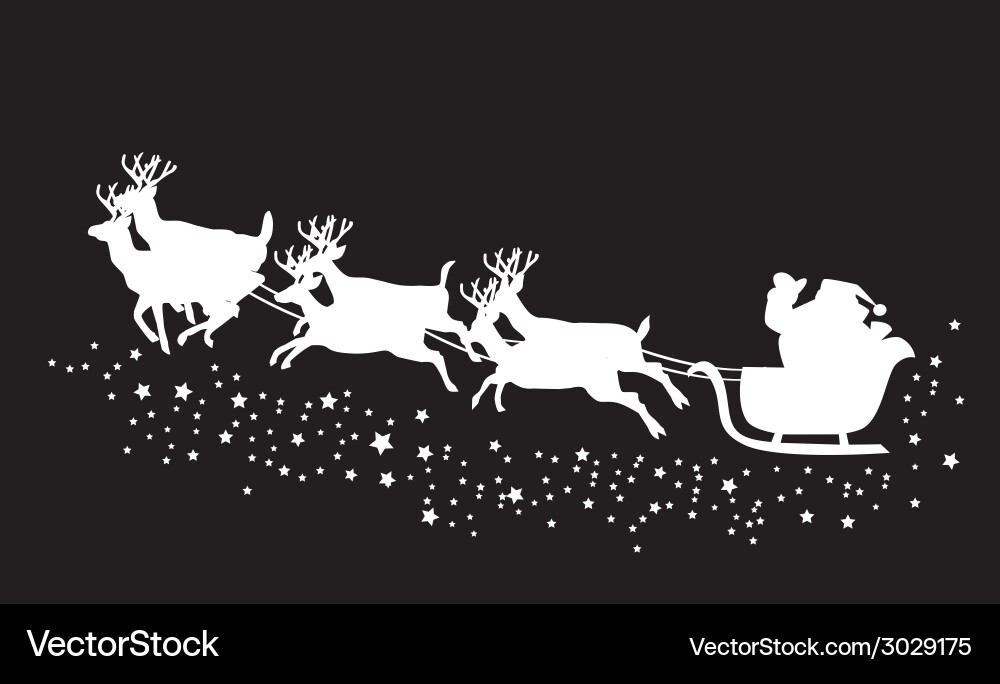 Santa stars Royalty Free Vector Image - VectorStock