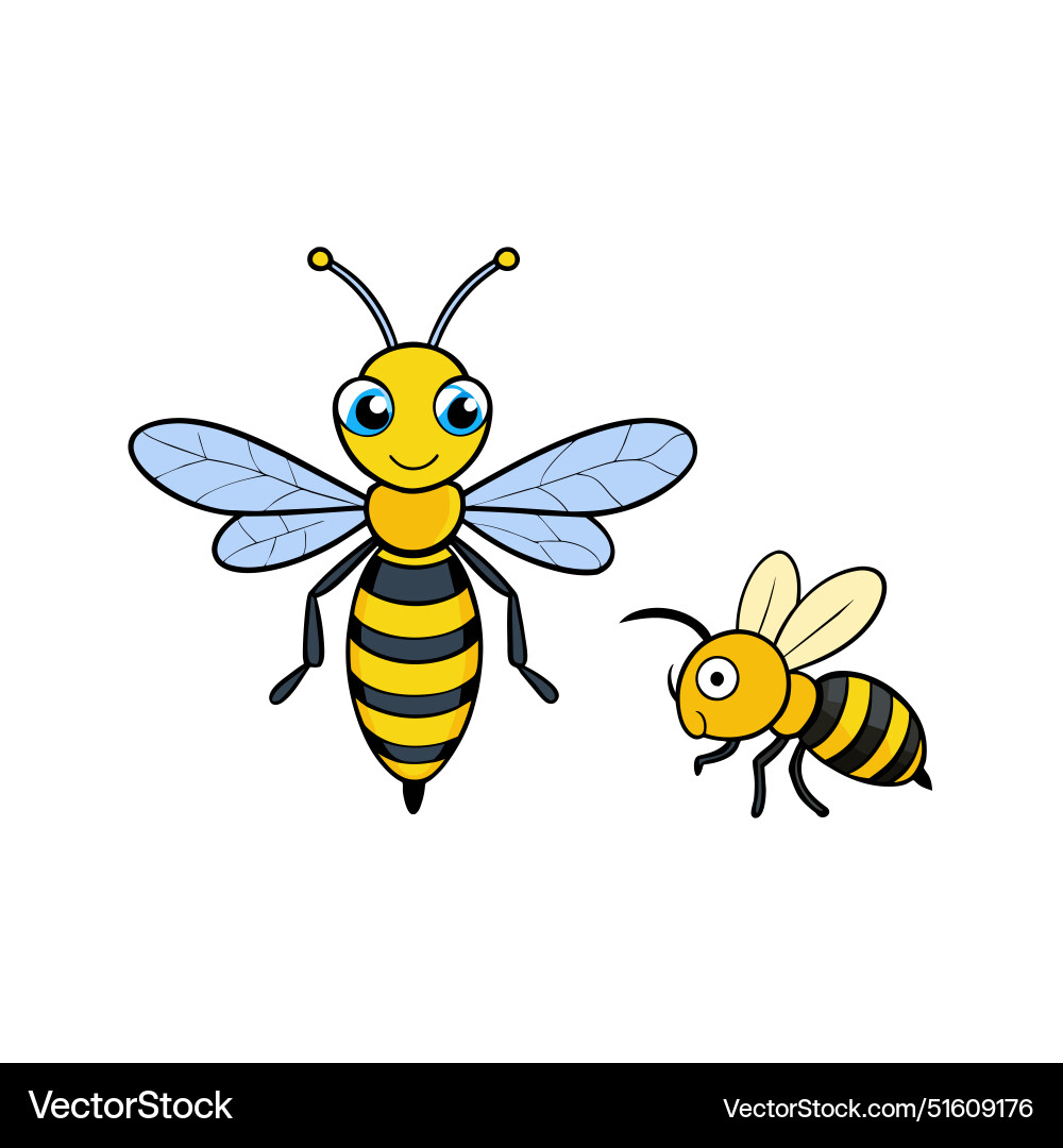 Beewolf wasp bee looks icon Royalty Free Vector Image