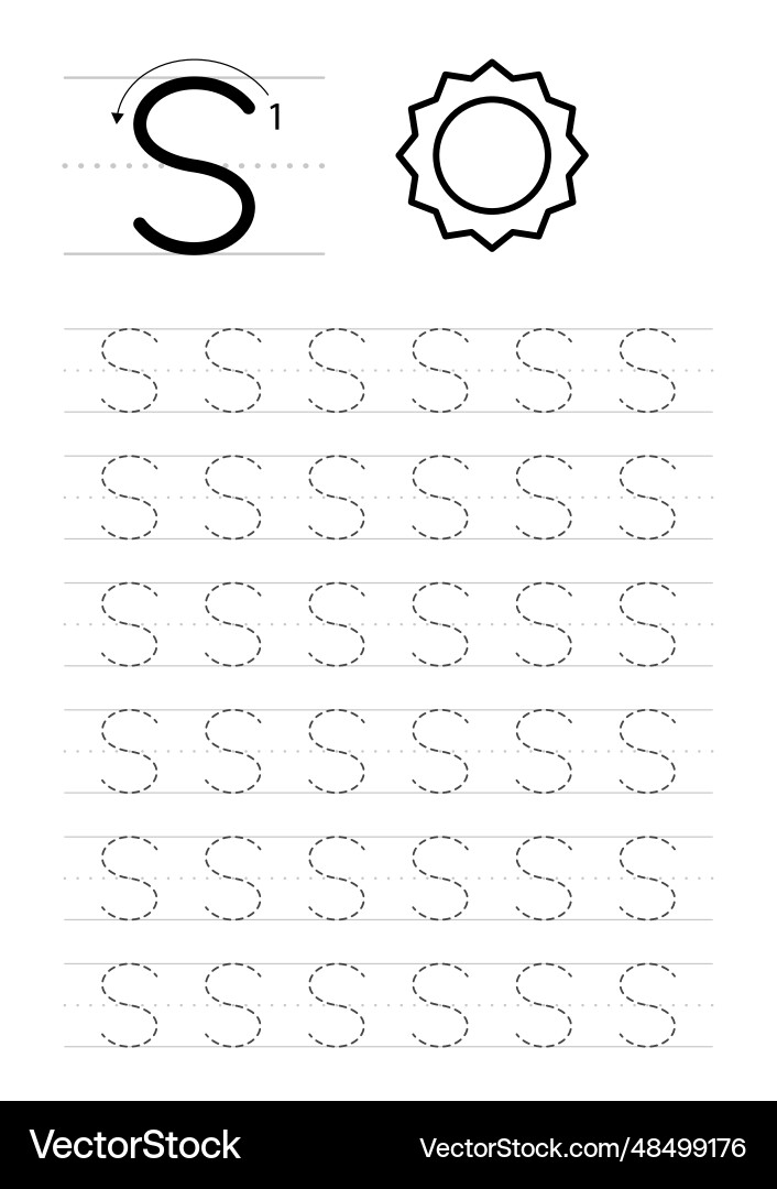 The Letter S Learn To Write The Alphabet With Letter Tracing Alphabet