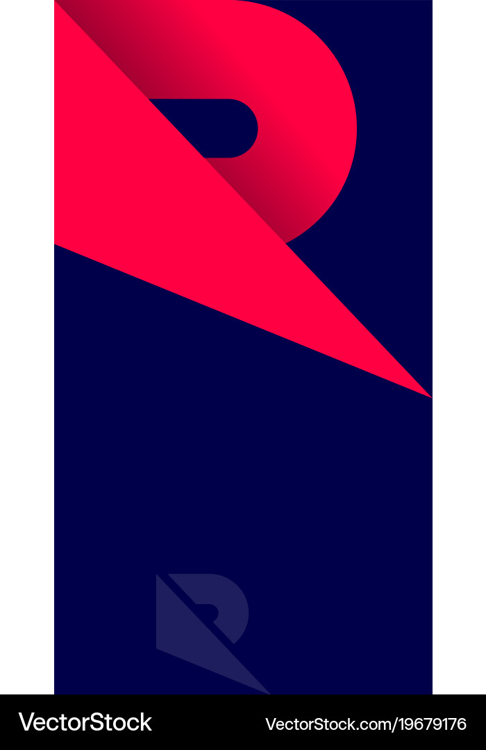 Red r monogram Royalty Free Vector Image - VectorStock