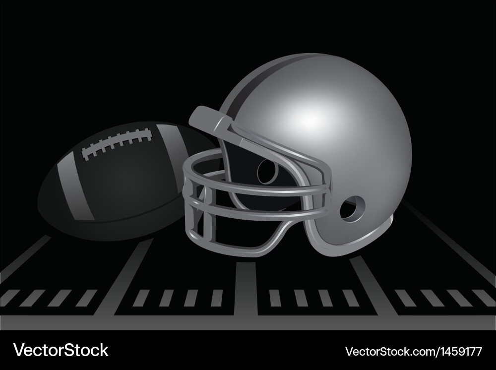 Football helmets Royalty Free Vector Image - VectorStock
