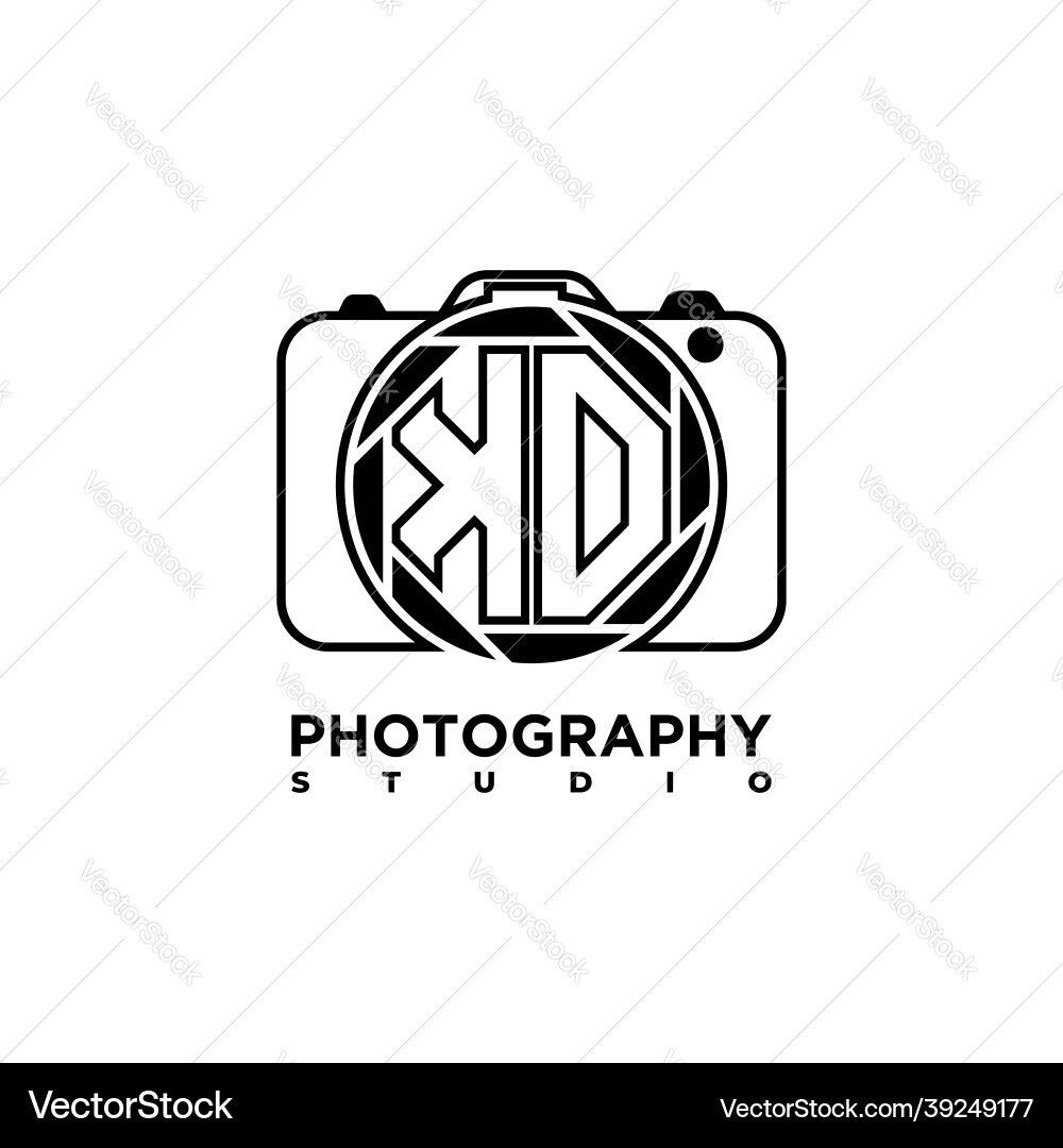 Ko letter photograph camera style Royalty Free Vector Image