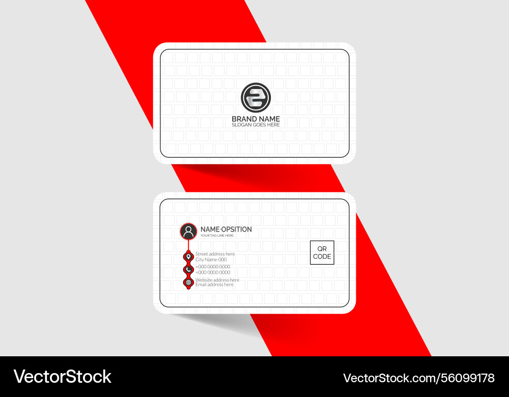 Elegant business visiting card template design Vector Image