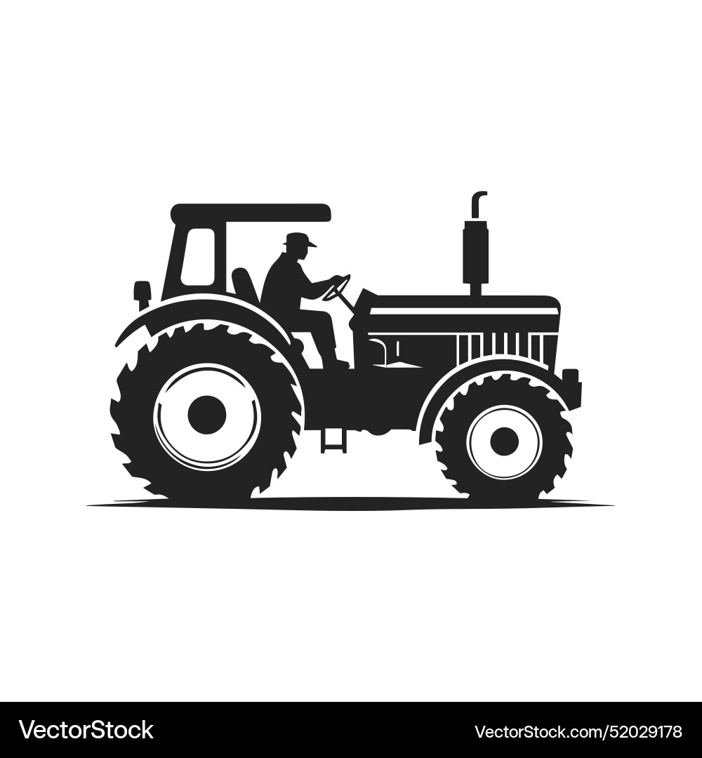 Farming tractor icon logo agriculture and farmer Vector Image