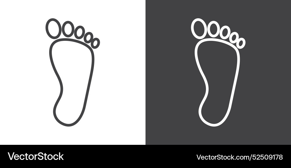 Footprint icon Royalty Free Vector Image - VectorStock
