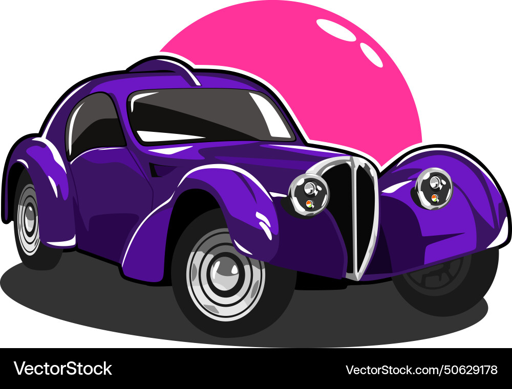 Legendary sport classic car Royalty Free Vector Image