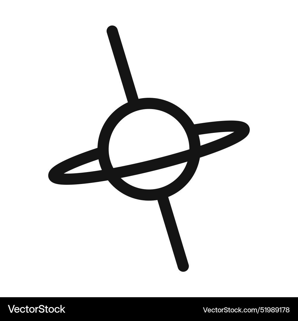Quasar icon mark in filled style Royalty Free Vector Image