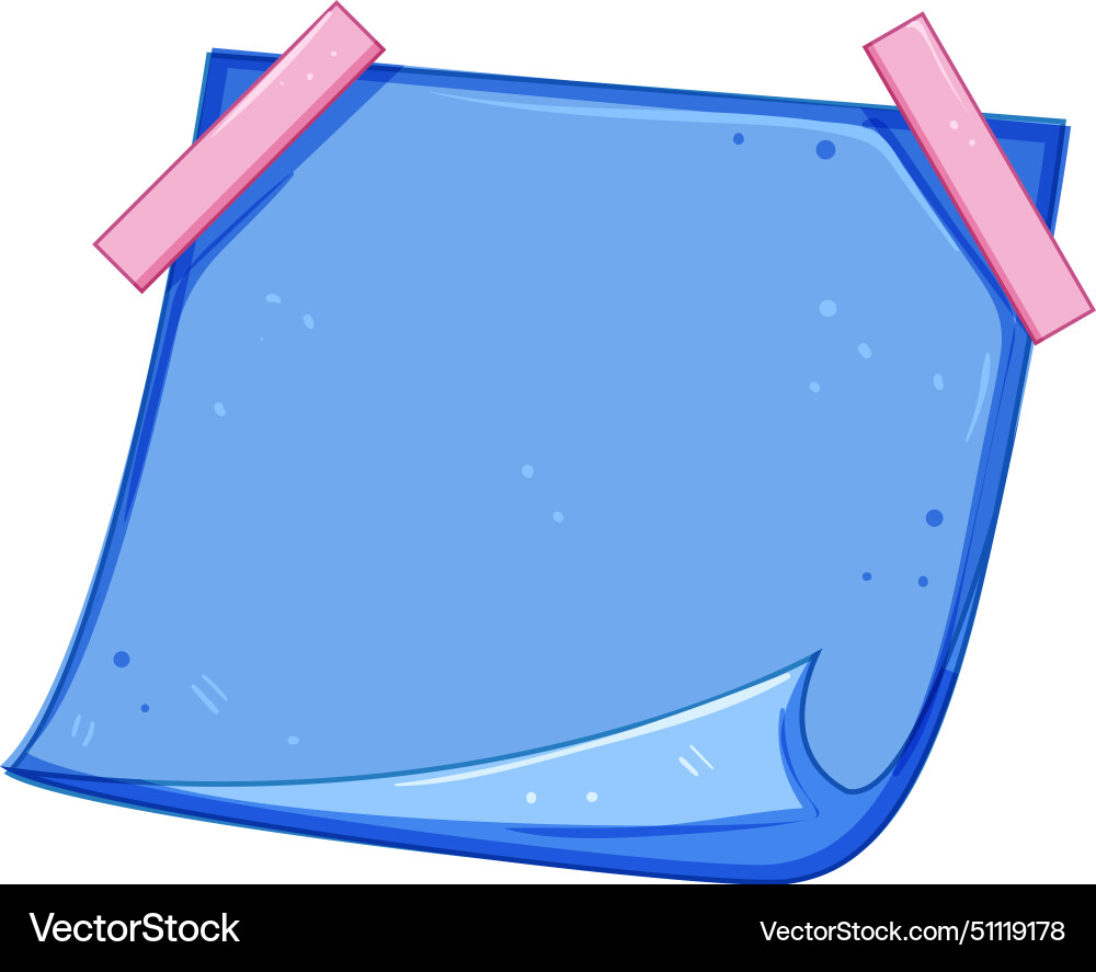 Reminder pinned paper notes cartoon Royalty Free Vector