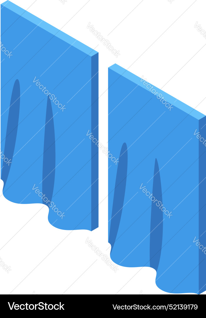 Blue soundproof wall panel reducing noise Vector Image