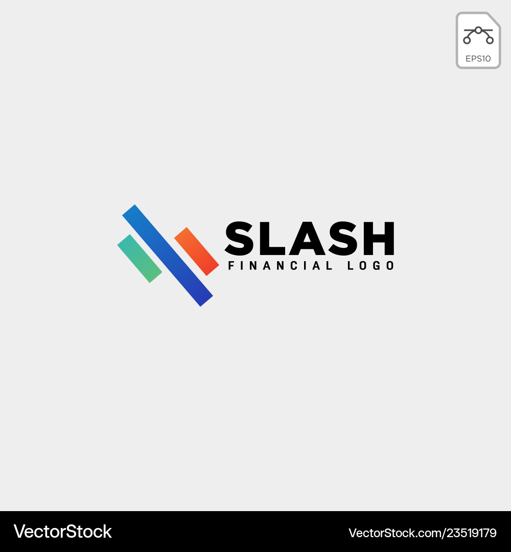 Financial business logo template icon element Vector Image