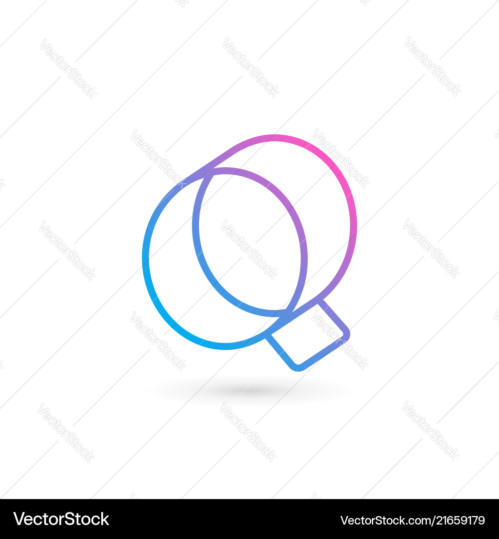 Letter q logo icon design template elements Vector Image