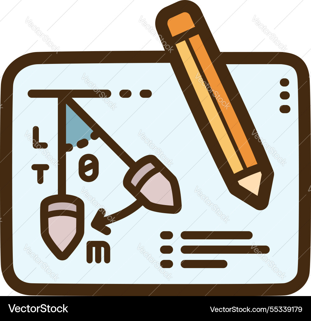 Physics - branch of science doodle art and Vector Image