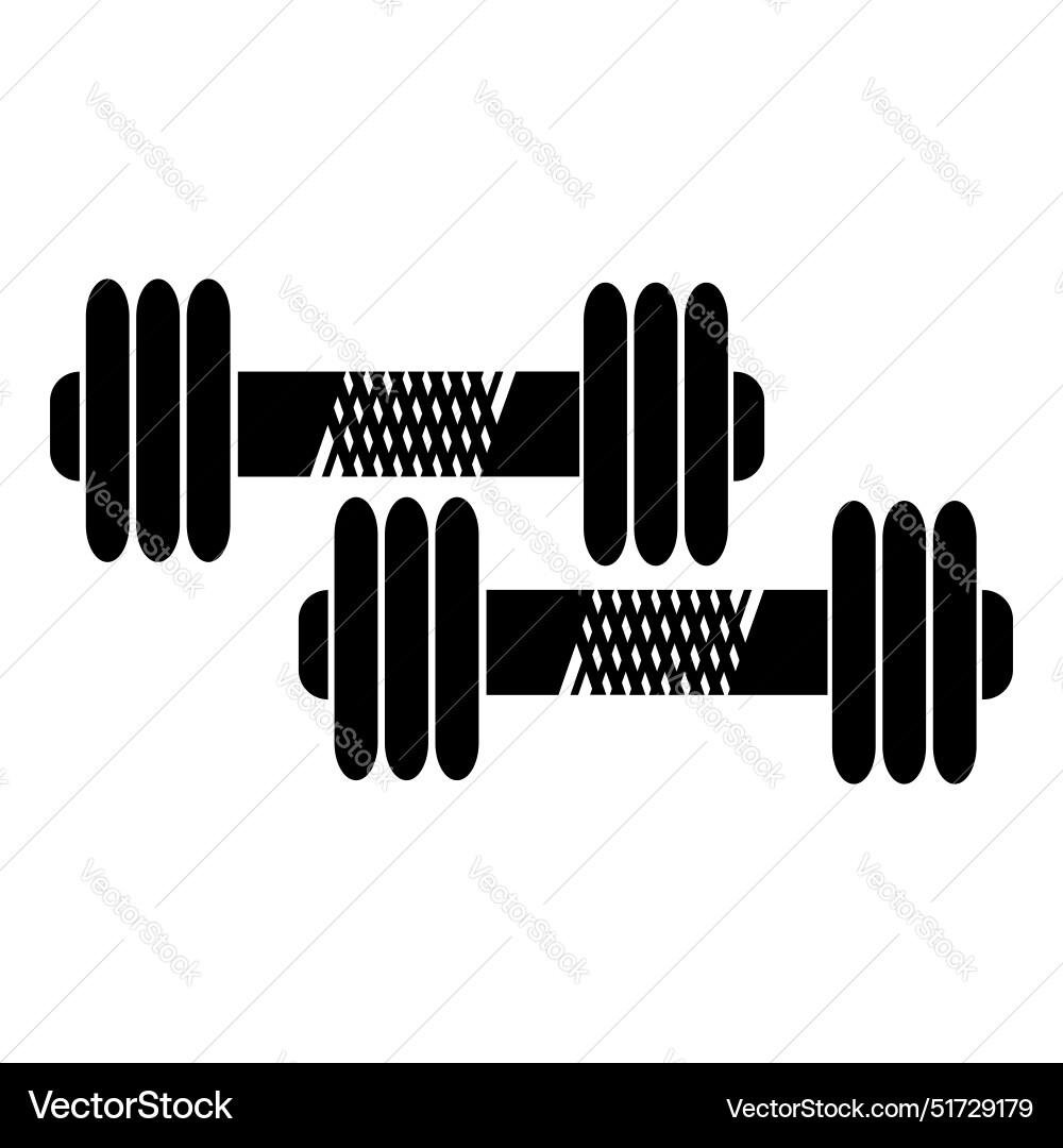 With silhouettes of weights Royalty Free Vector Image