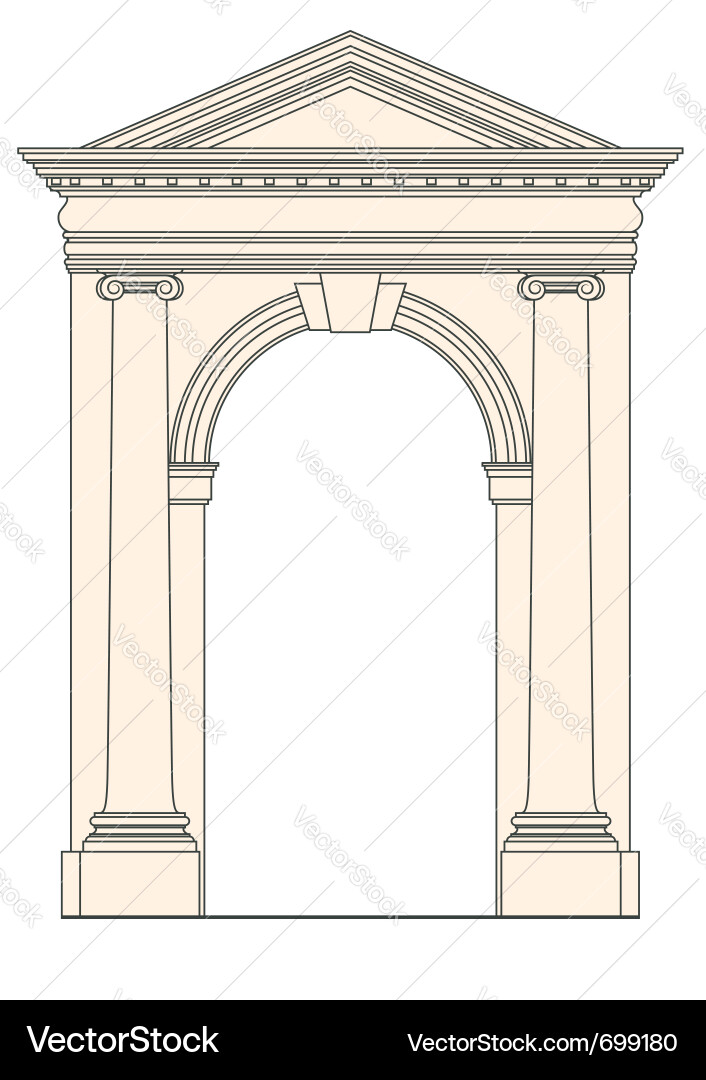 Architectural element Royalty Free Vector Image