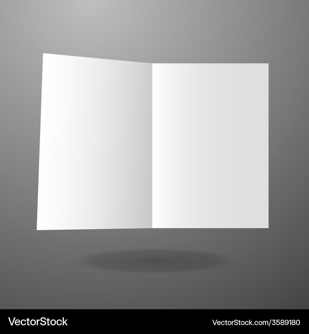 Blank empty magazine template Royalty Free Vector Image