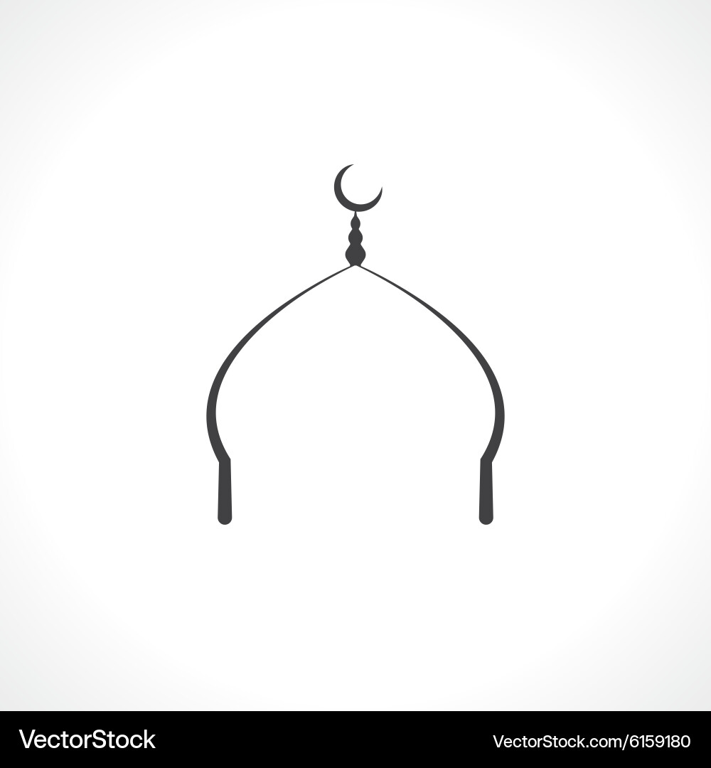 Dome of the mosque Royalty Free Vector Image - VectorStock