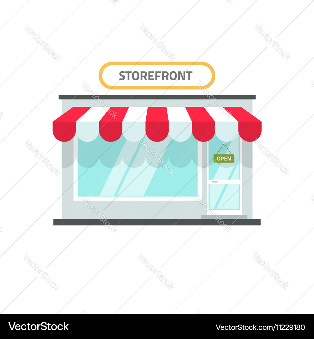 Store isolated shop front Royalty Free Vector Image