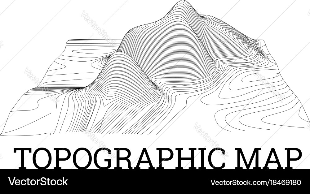 Topographic Map Royalty Free Vector Image - VectorStock