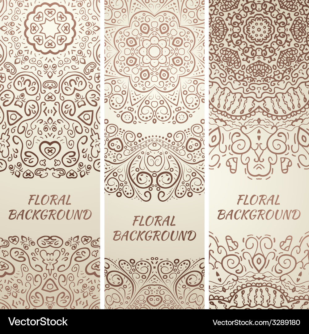 Tribal ethnic grunge banners Royalty Free Vector Image
