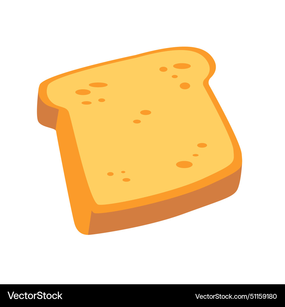 White bread icon flat design Royalty Free Vector Image