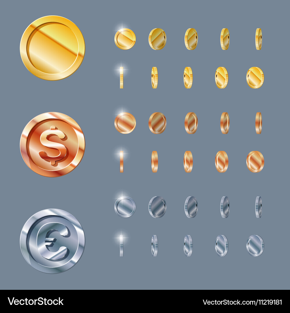 Cartoon Rotation Animation Lizenzfreies Vektorbild