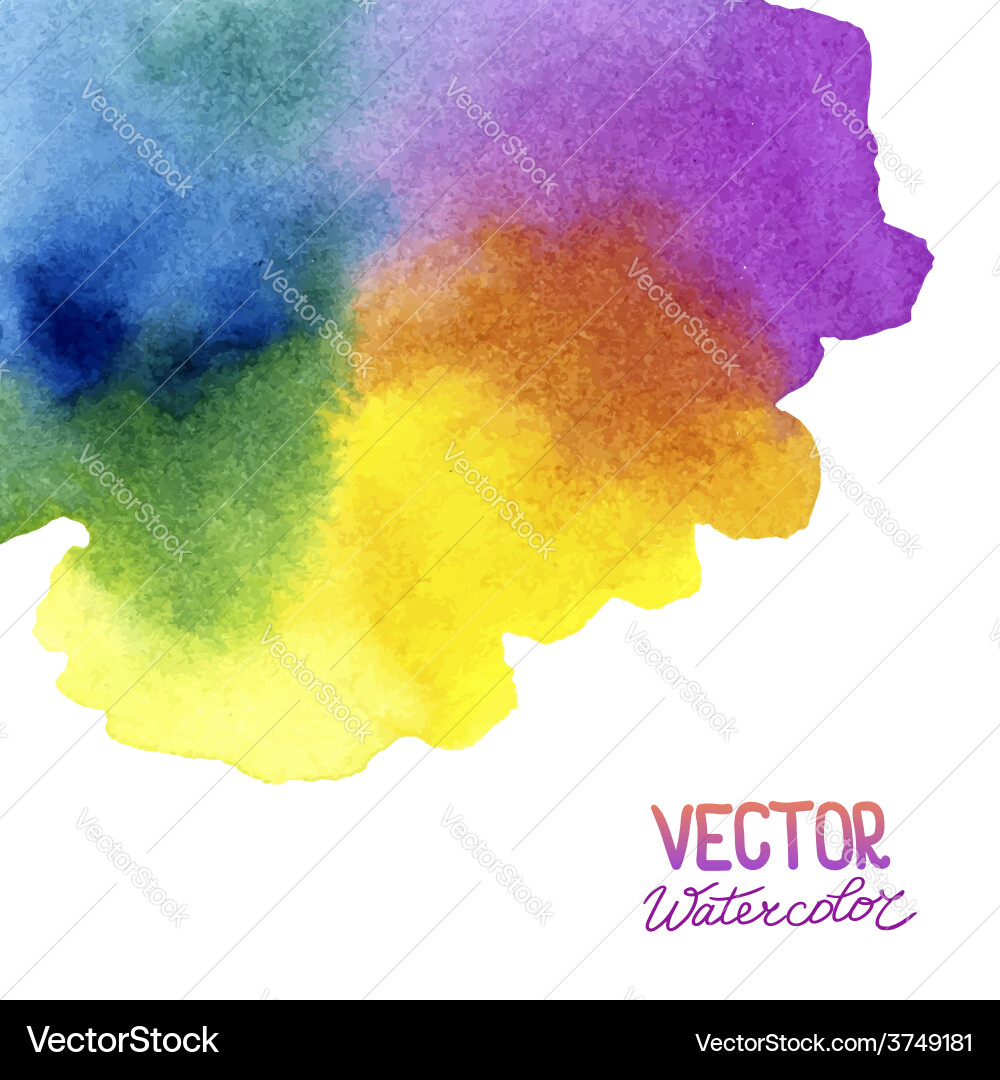 Watercolor Splash Abstract Background Royalty Free Vector