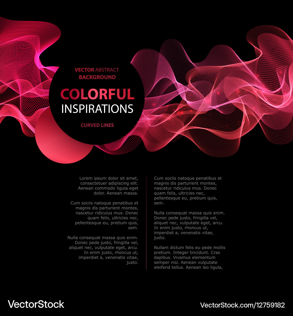 Abstract color wave design element Royalty Free Vector Image