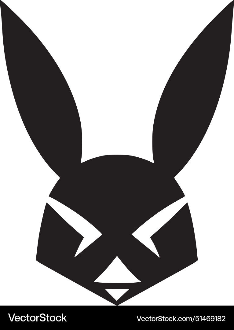 Rabbit - minimalist and simple silhouette Vector Image