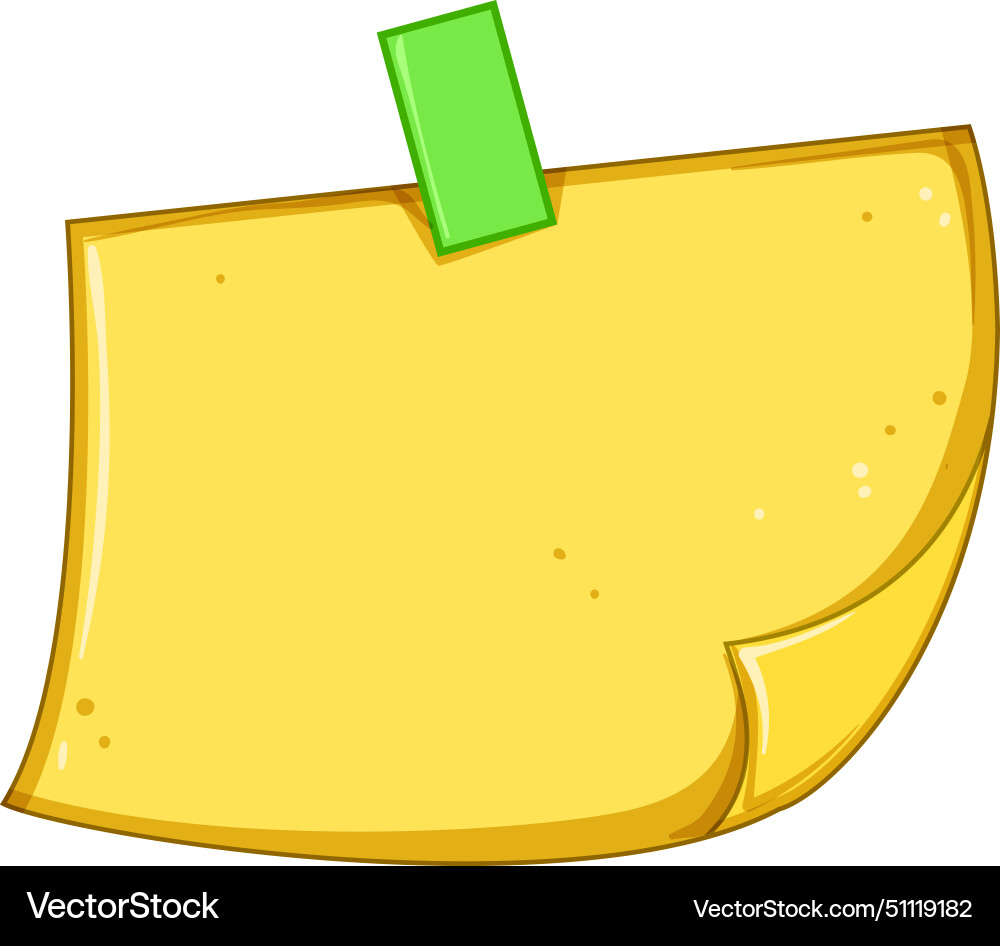 Task pinned paper notes cartoon Royalty Free Vector Image