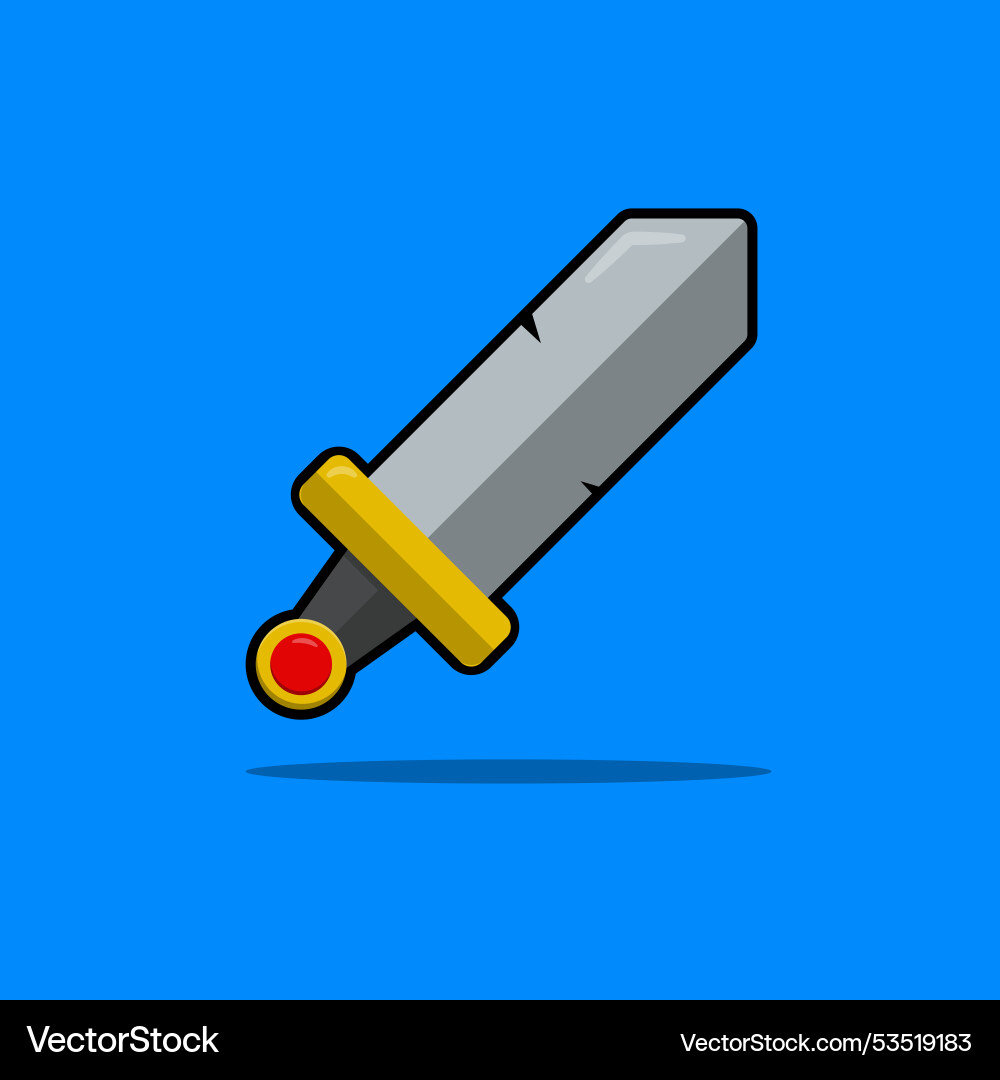 2d game sword Royalty Free Vector Image - VectorStock